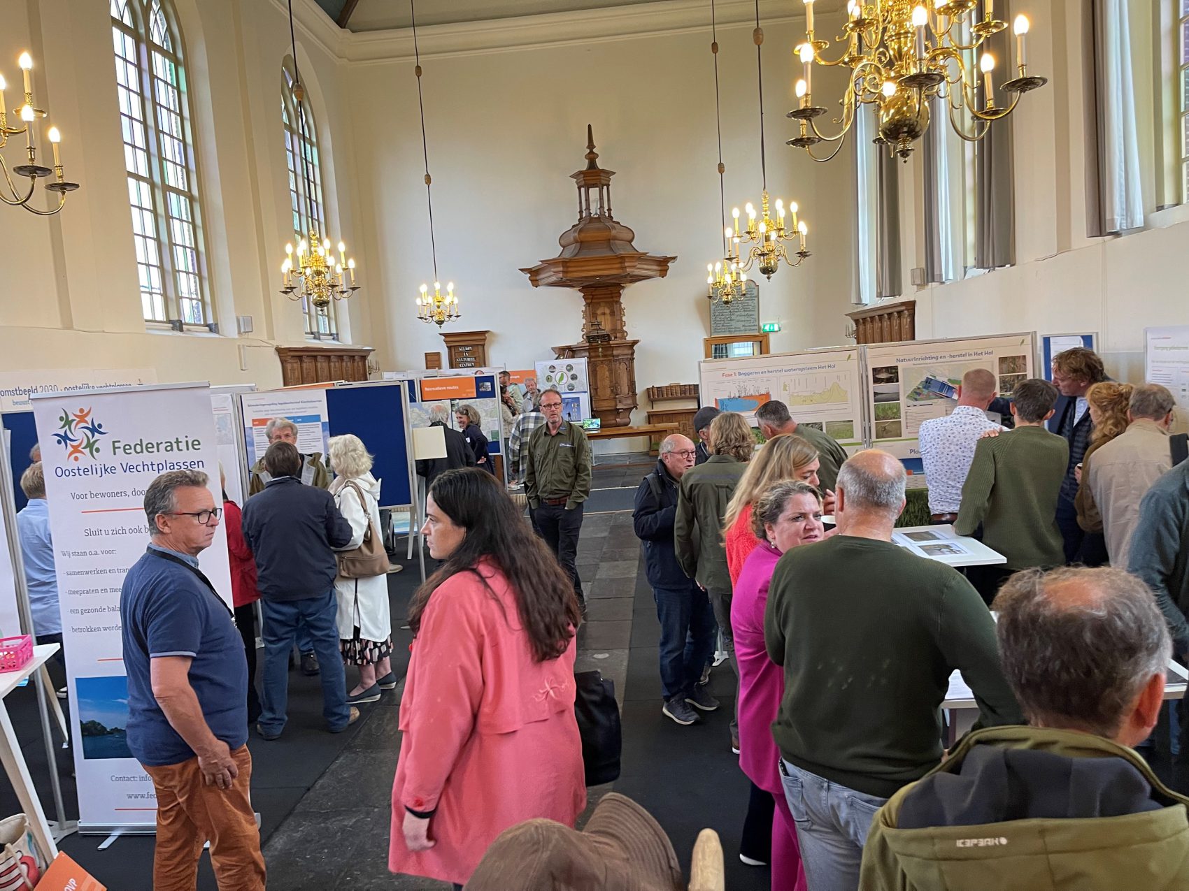 Veel belangstelling voor informatiemarkt - Aanpak Oostelijke Vechtplassen